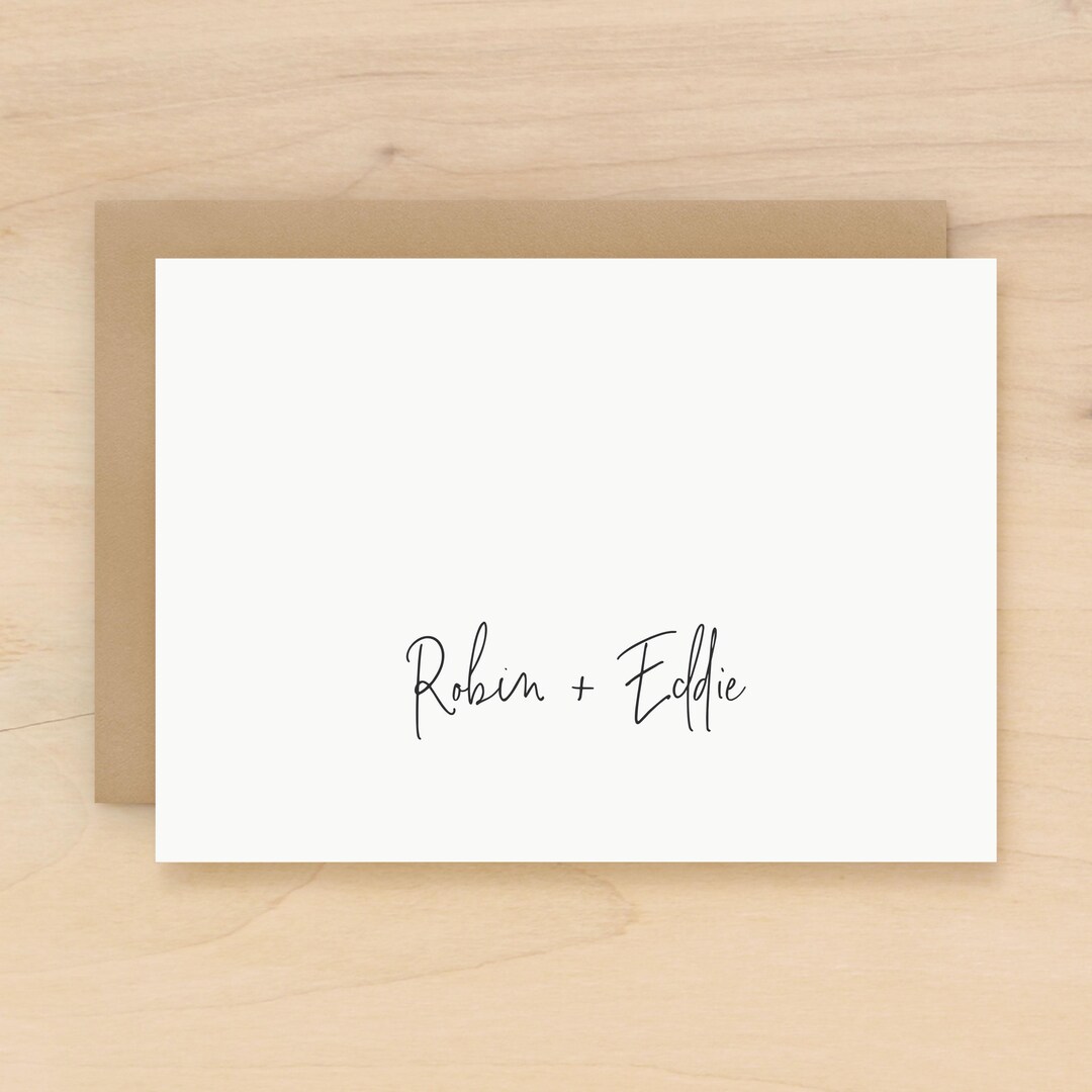 Couples Stationery Personalized Stationary for Couples - MATCH Design ...