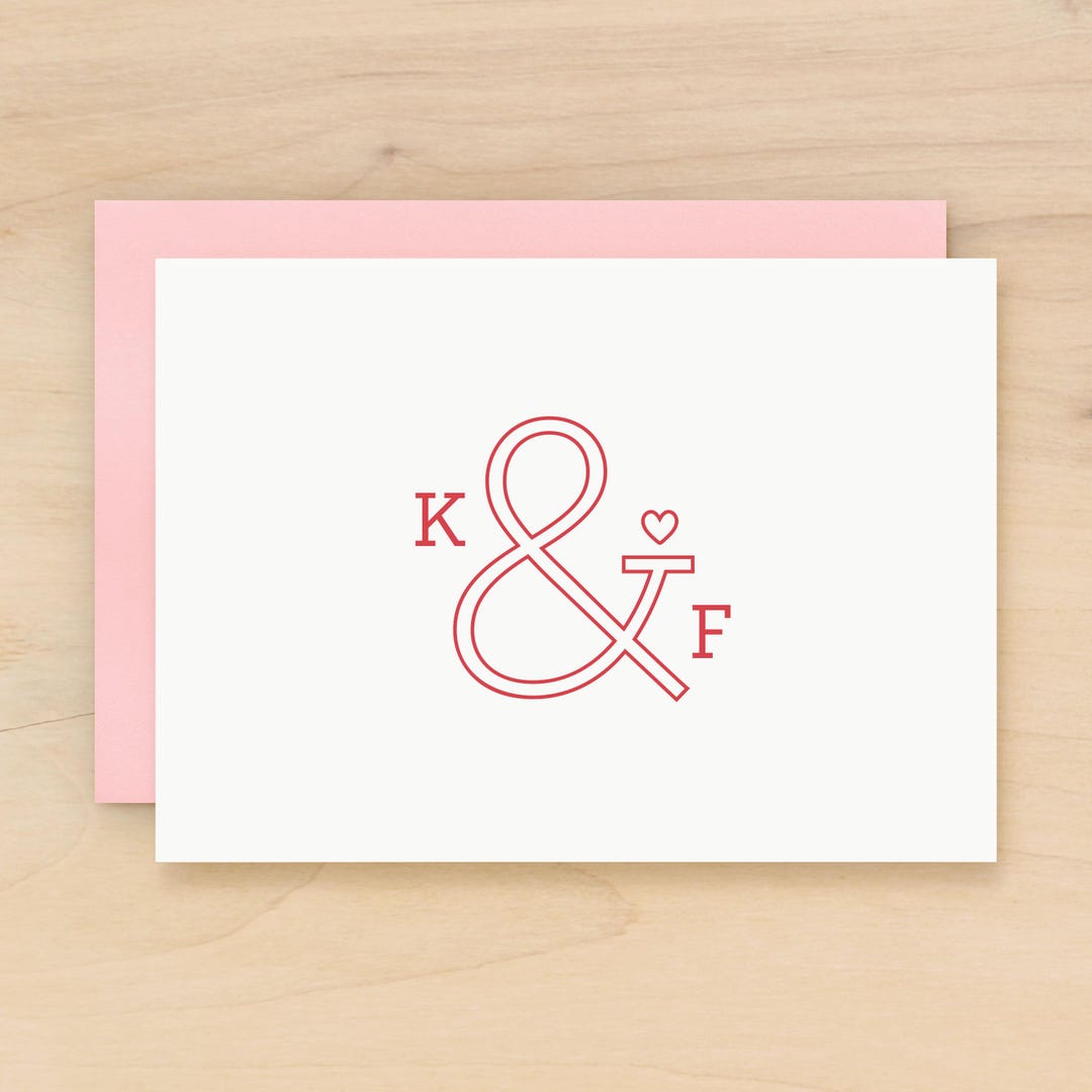 Couples Stationery Personalized, Engagement Stationary, Personalized ...