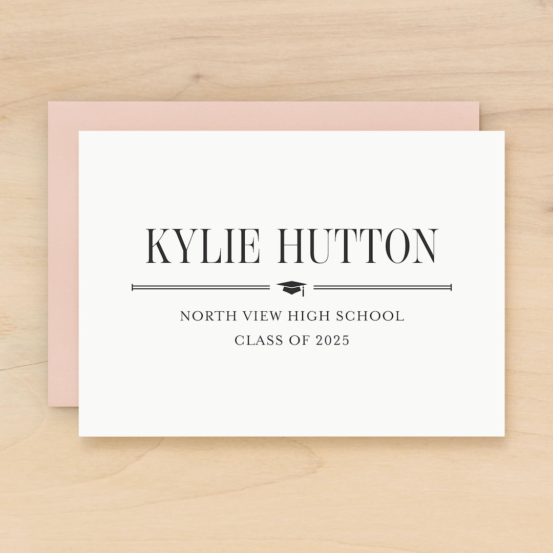 Graduation Thank You Cards, High School Graduation Thank You Notes ...