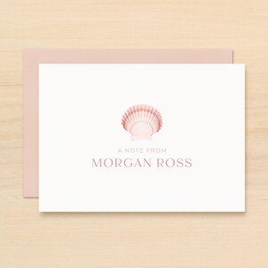 Seashell Personalized Stationary Set. Nautical Custom Stationery ...