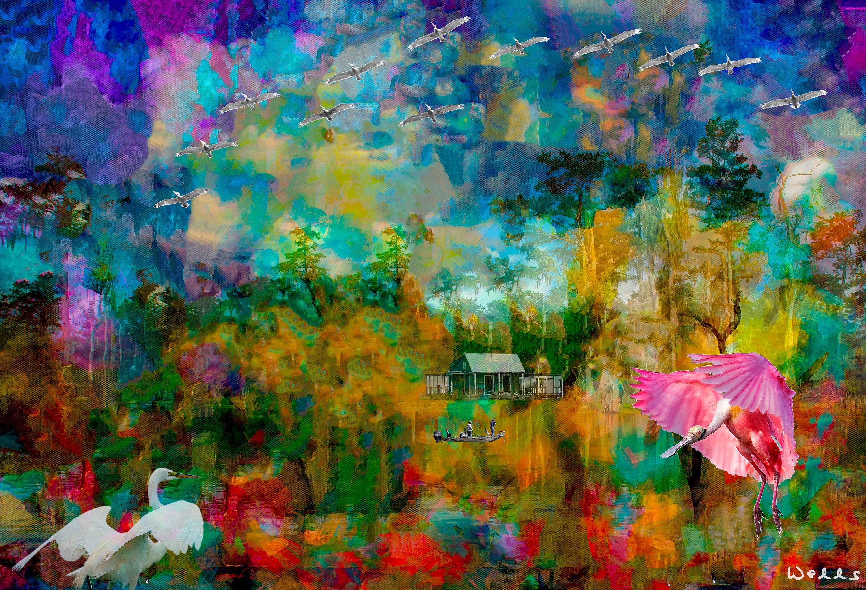 Ken Wells' Swamp Dreams Digital Landscapes - Etsy