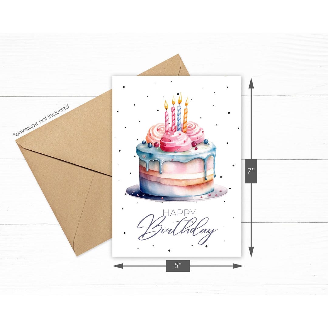 Printable Birthday Card - Etsy
