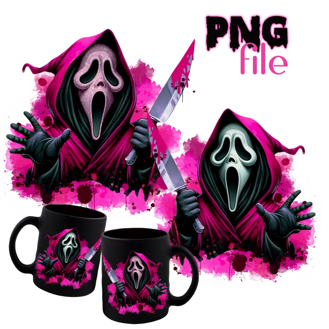 Cute Pink Ghostface PNG, Horror Spooky PNG Design! - Etsy Canada