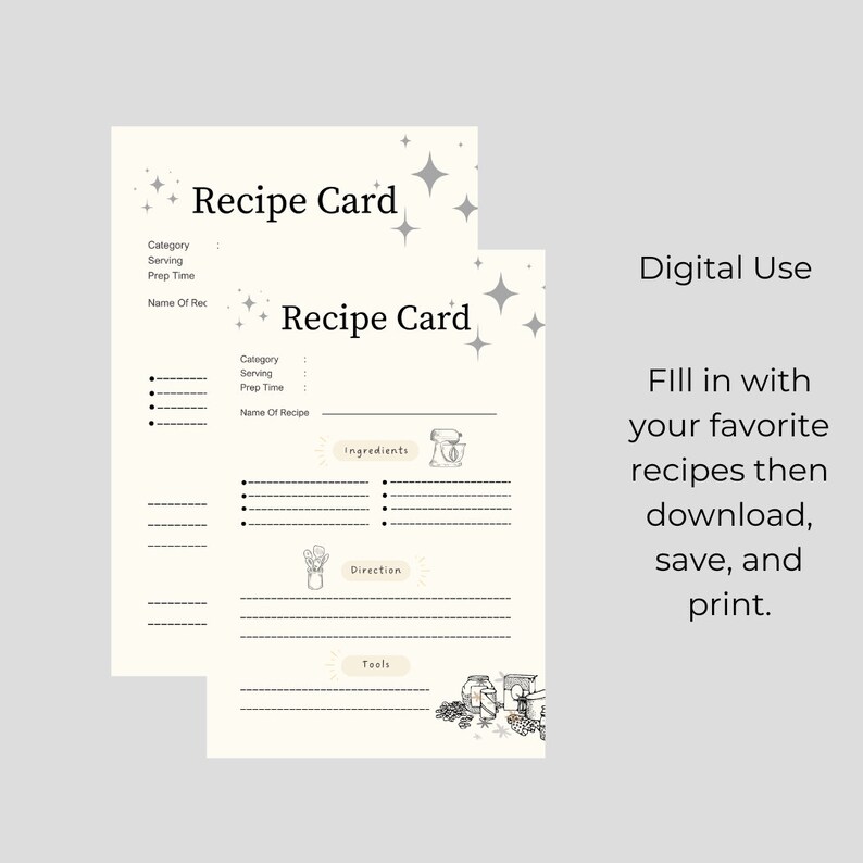 Editable Recipe Book/canva Templates/cook Book Template/recipe Book ...