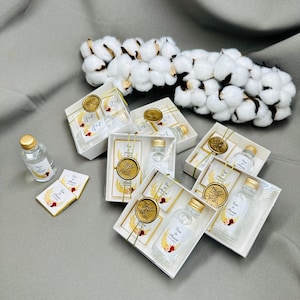 Personelized Zam Zam Bottles, Zem Zem Sisesi With Bow and Pearl, Umrah ...