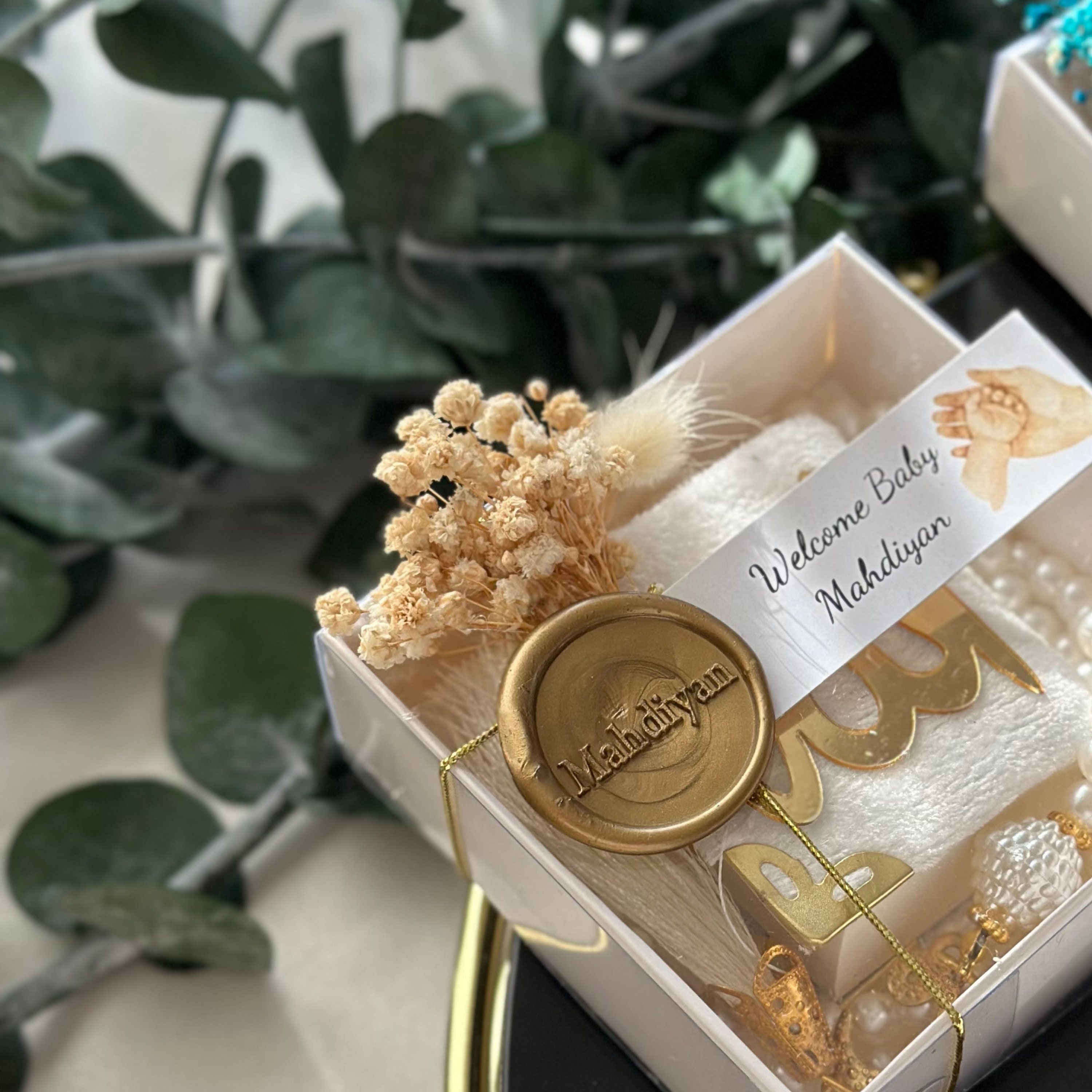 Personalized Velvet Mini Quran & Tasbeeh Set ,islamic Baby Shower ...