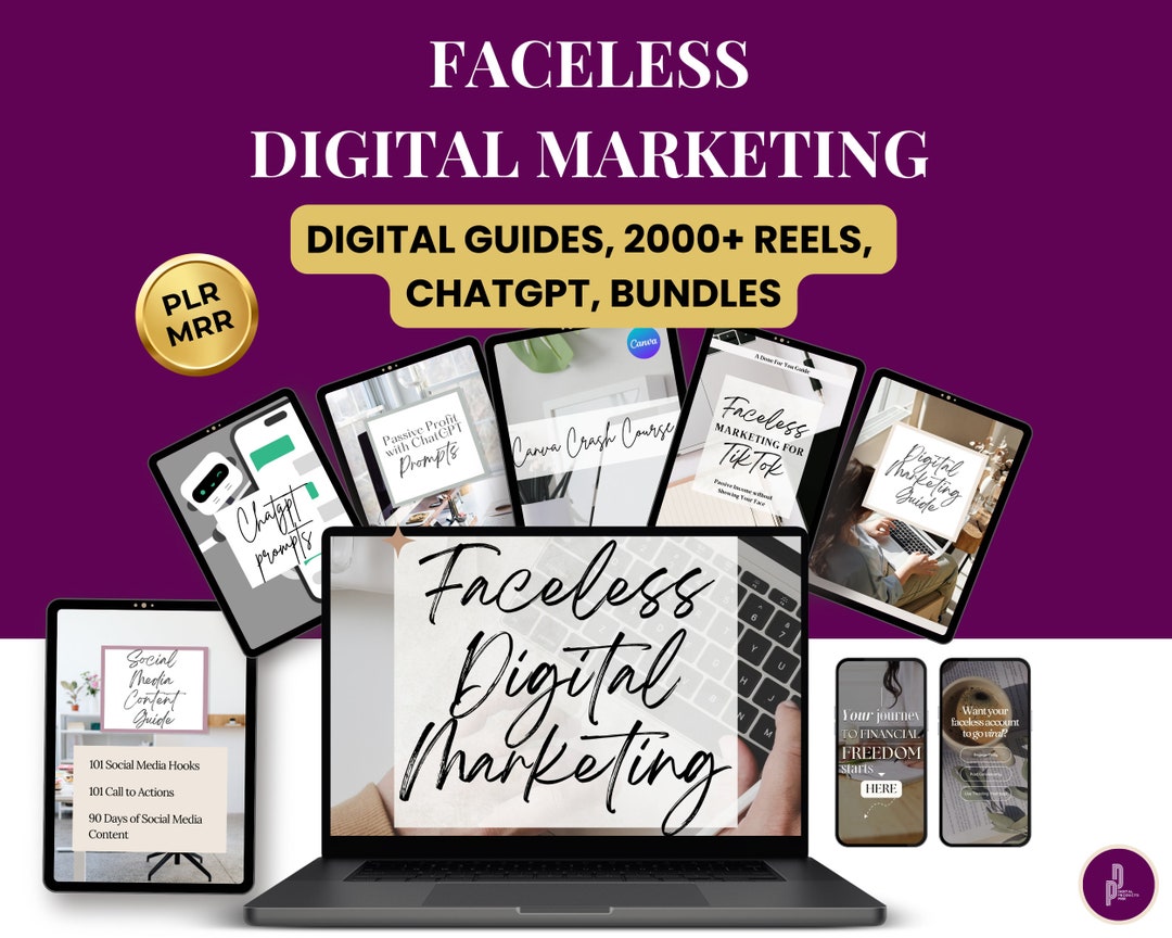 Faceless PLR Digital Marketing Ultimate Bundle | Master Resell Rights ...