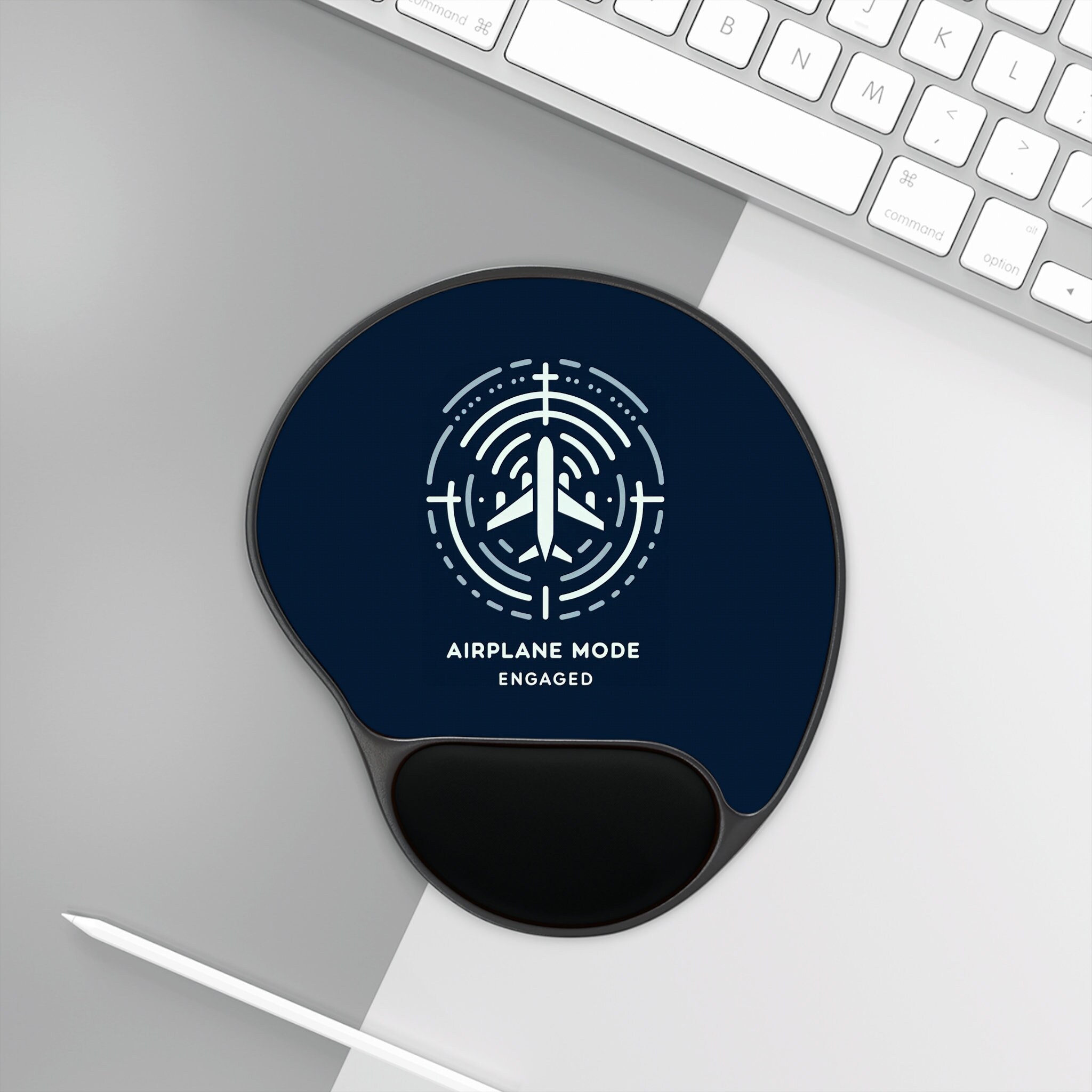 Airplane Mode Engaged Ergonomic Wrist Rest Mouse Pad Memory Foam ...