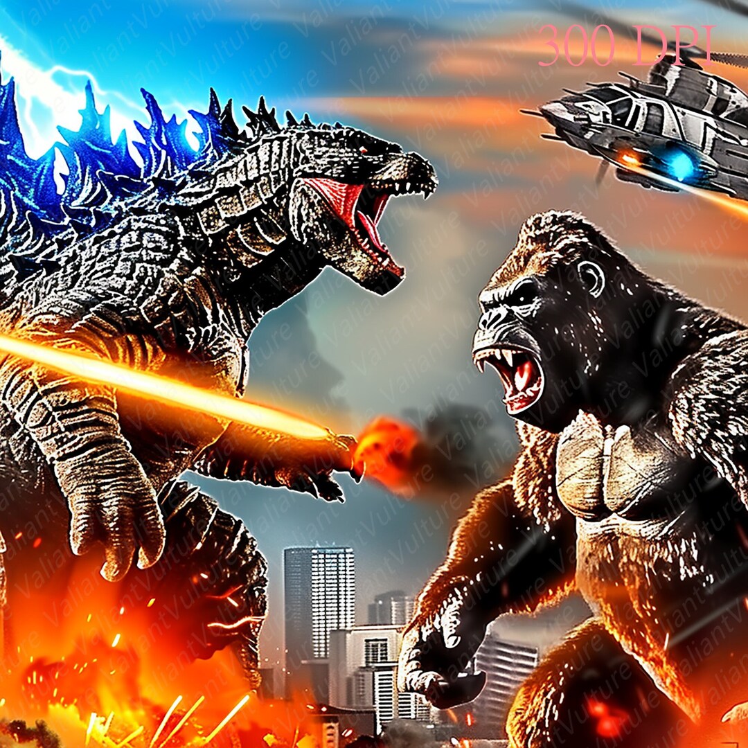Godzilla X Kong the New Empire Png, Godzilla X Kong 2024 Png, Godzilla ...
