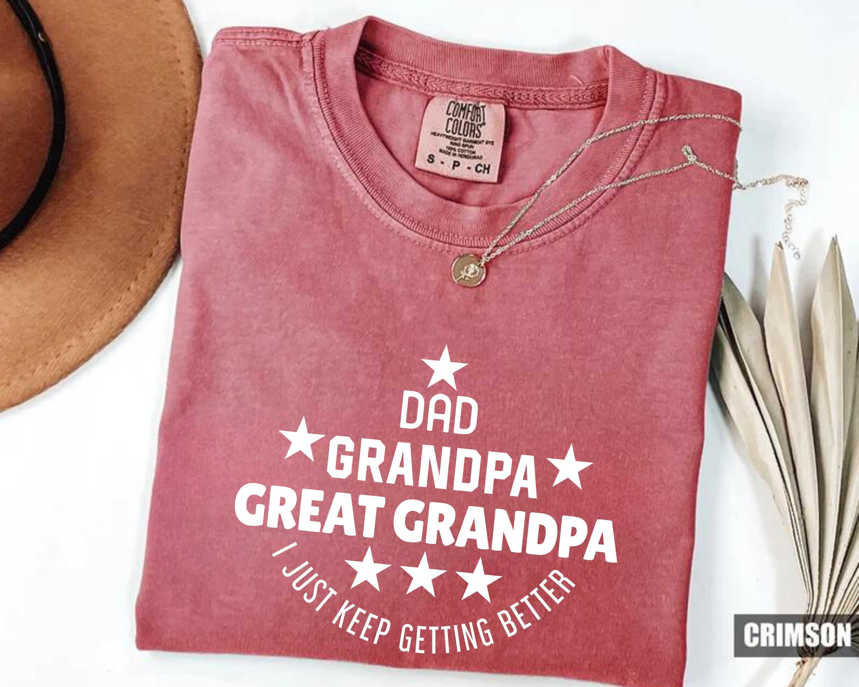 Dad Grandpa Great Grandpa Comfort Colors T-shirt, Grandfather's Day ...