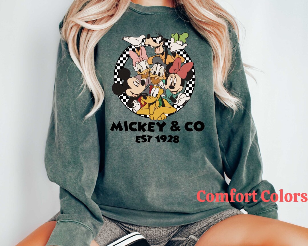 Vintage Mickey & Co 1928 Sweatshirt, Retro Vintage Disney Sweatshirt ...