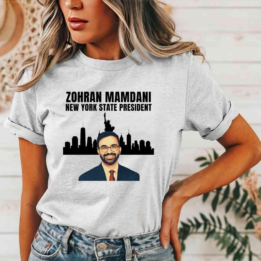 New York City Mayor Zohran Mamdani T-shirt - New Leader Mayor Campaign ...