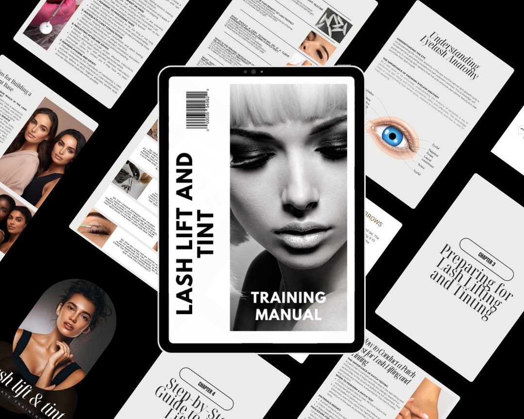Lash Lift & Tint Training Manual | Editable Lash Course Guide | Lash ...