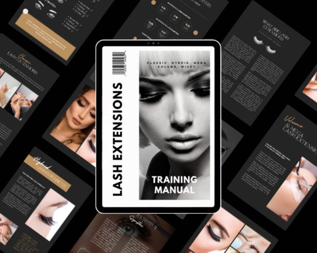 Lash Training Manual | Classic Hybrid Volume Training | Eyelash ...