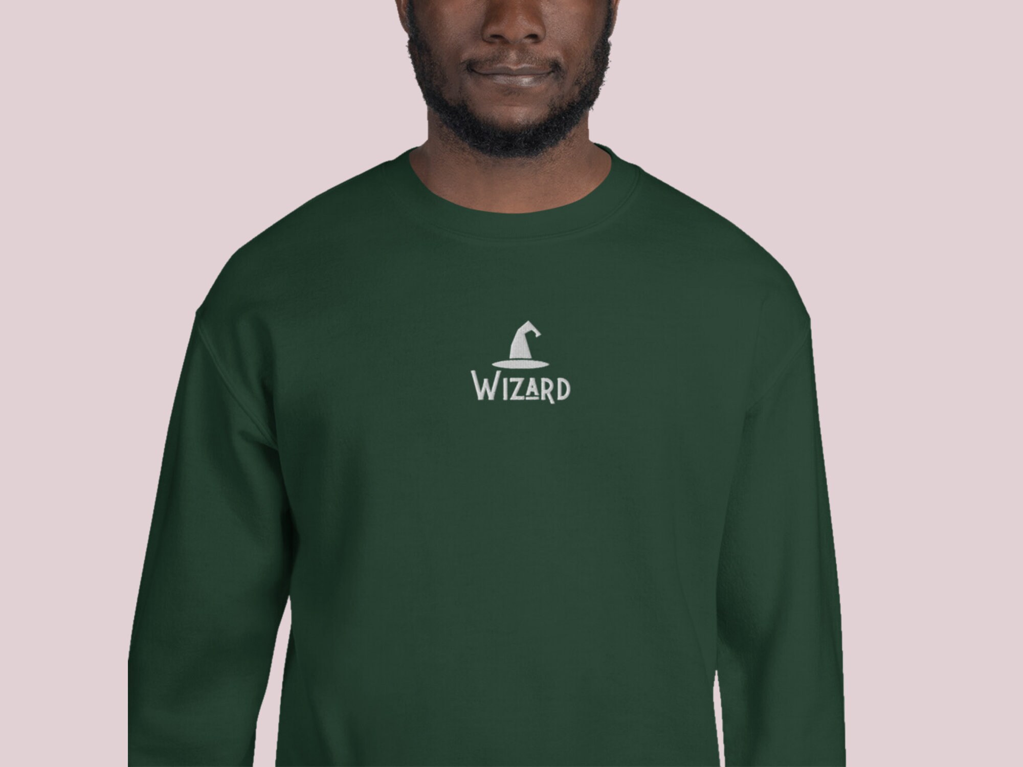 Embroidered Dnd Wizard Class Crewneck Sweater, Dnd Sweater, Dungeons ...