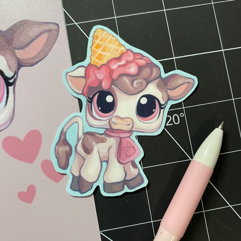 LPS Littlest Pet Shop Mini Print & Sticker Bundle LPS Cow - Etsy