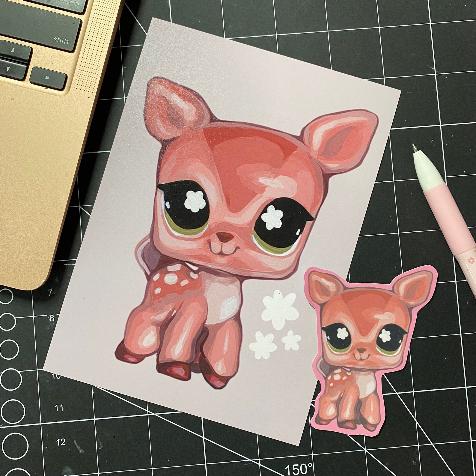 LPS Littlest Pet Shop Mini Print Sticker Bundle LPS Deer - Etsy