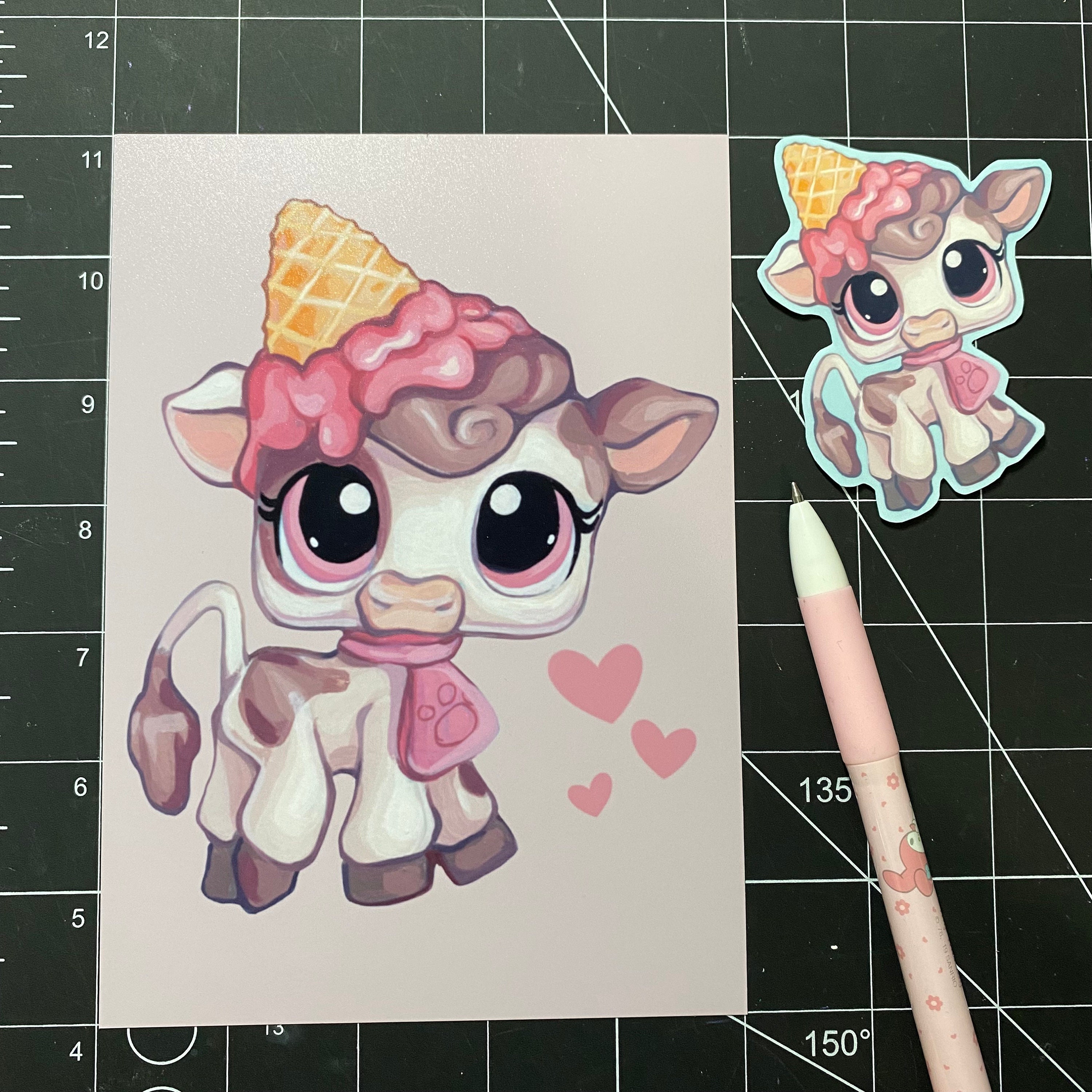 LPS Littlest Pet Shop Mini Print & Sticker Bundle LPS Cow - Etsy