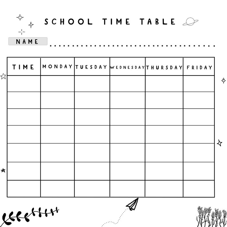 School Printable Labels, Minimalist, Simple and Practical, Ready to ...