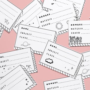 Minimalist School Printable Labels - Simple, Practical, Ready to Print ...