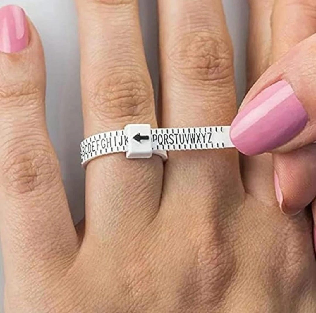 A to Z UK Ring Sizer, Adjustable Ring Gauge, Reusable Ring Sizer, Ring ...