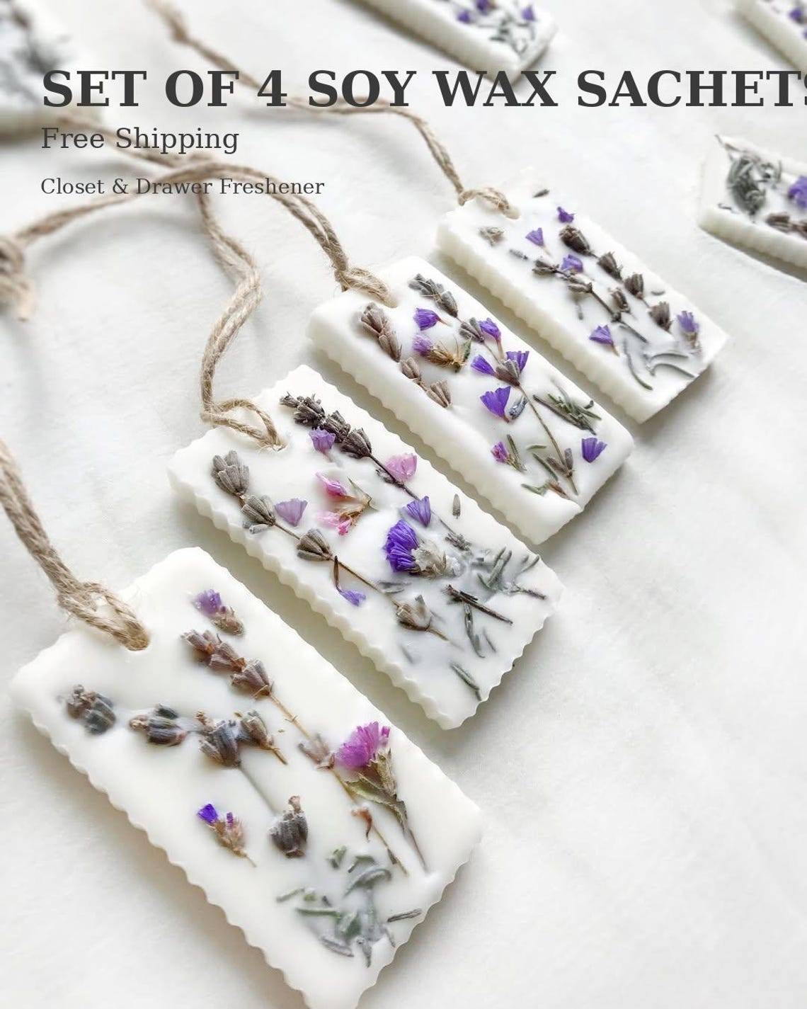 Closet Freshener Lavender, Wardrobe Freshener, Drawer Freshener, Soy ...