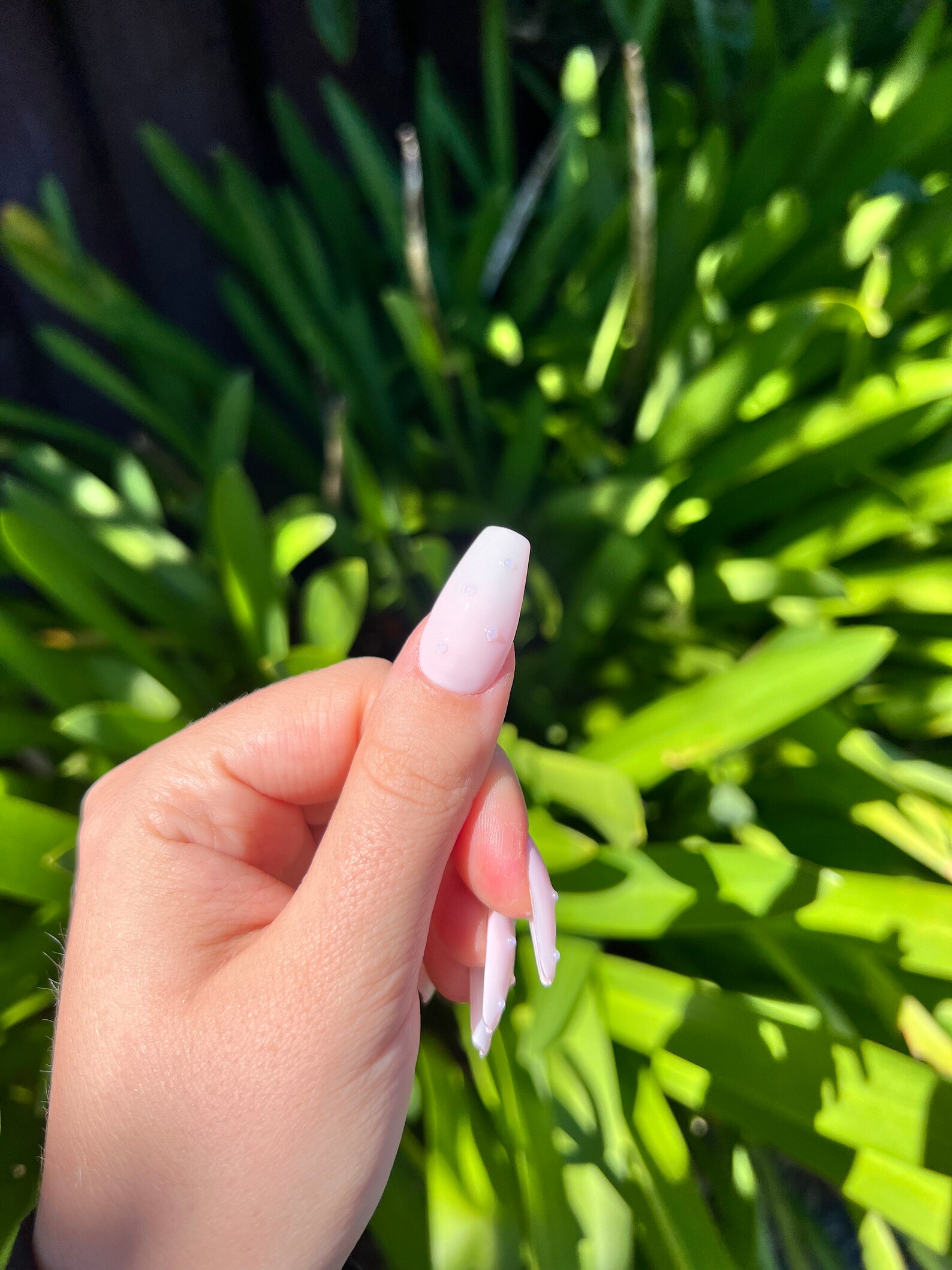 Reusable Custom Press on Nails Set | 3D Perl Design | Elegant Bride ...