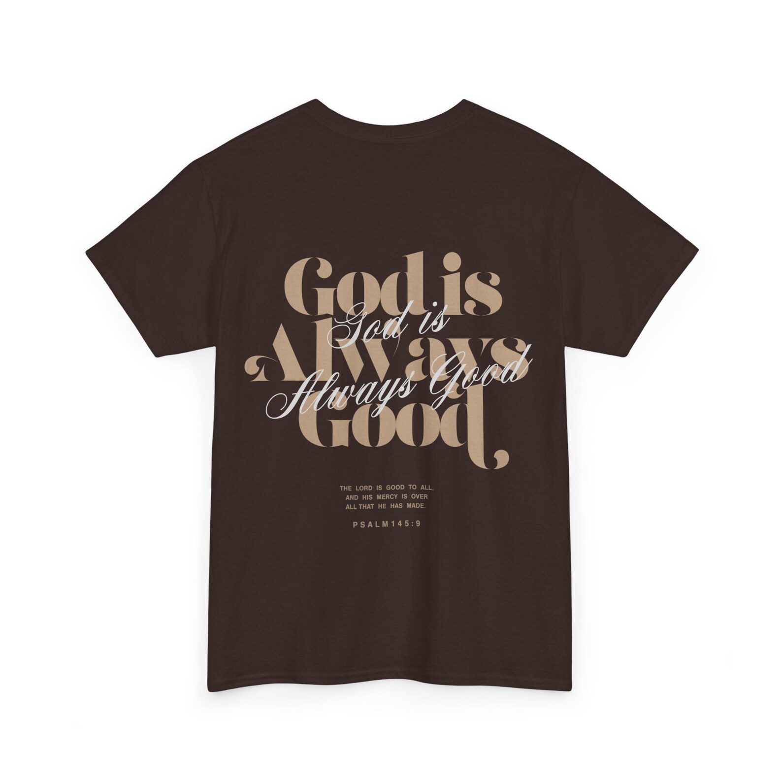 God is Always Good Christian Shirt Brown Bible Verse T-shirt ...