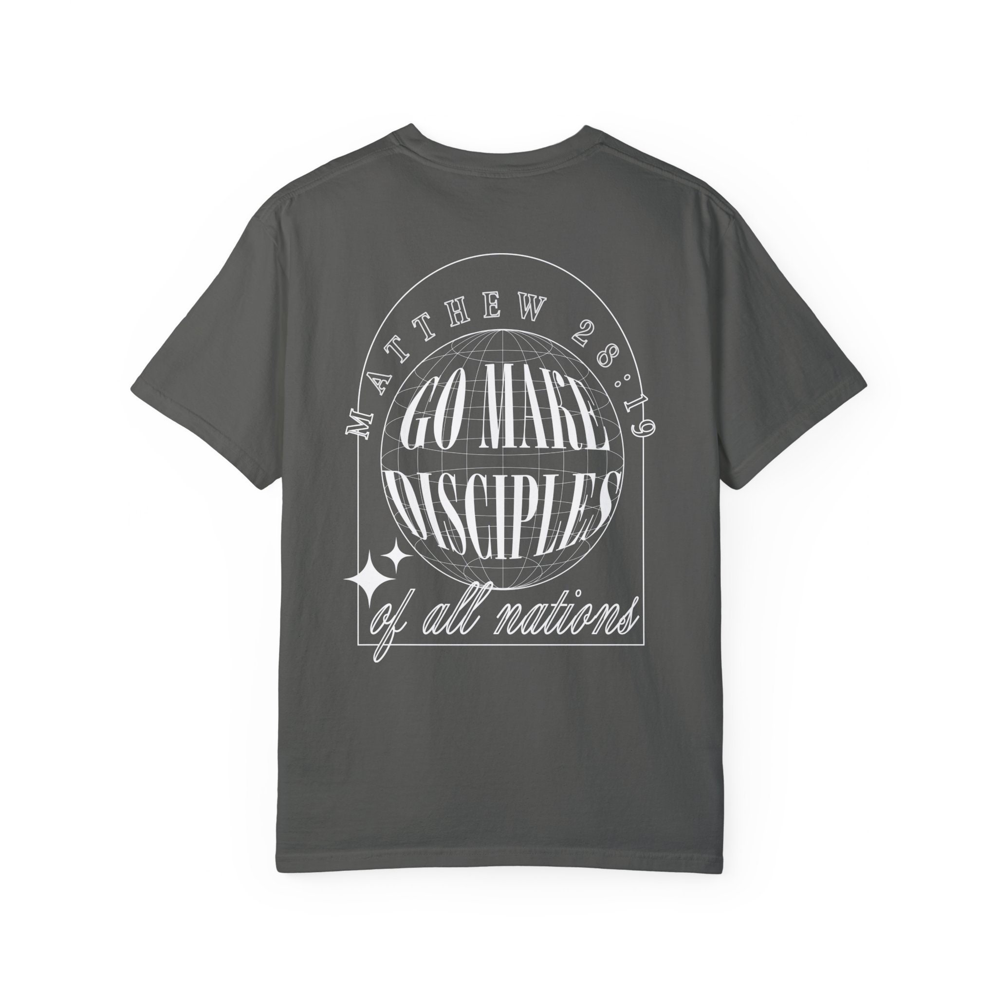Disciples Shirt Christian Comfort Colors Pepper Grey T-shirt Matthew 28 ...