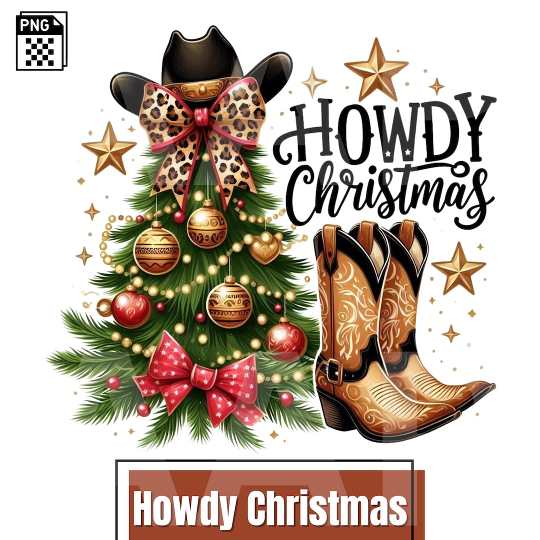 Howdy Christmas Clipart, Christmas Tree Clipart, Christmas PNG Designs ...