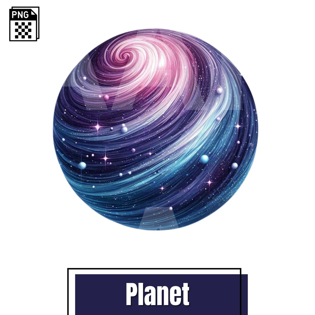 Glittering Planets Clipart, Tiny Sparkly Stars, Night Sky Clipart ...