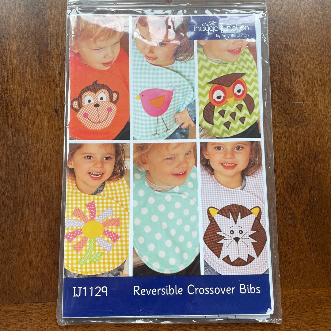 Indygo Junction - Reversible Crossover Bibs Sewing Patterns - Etsy