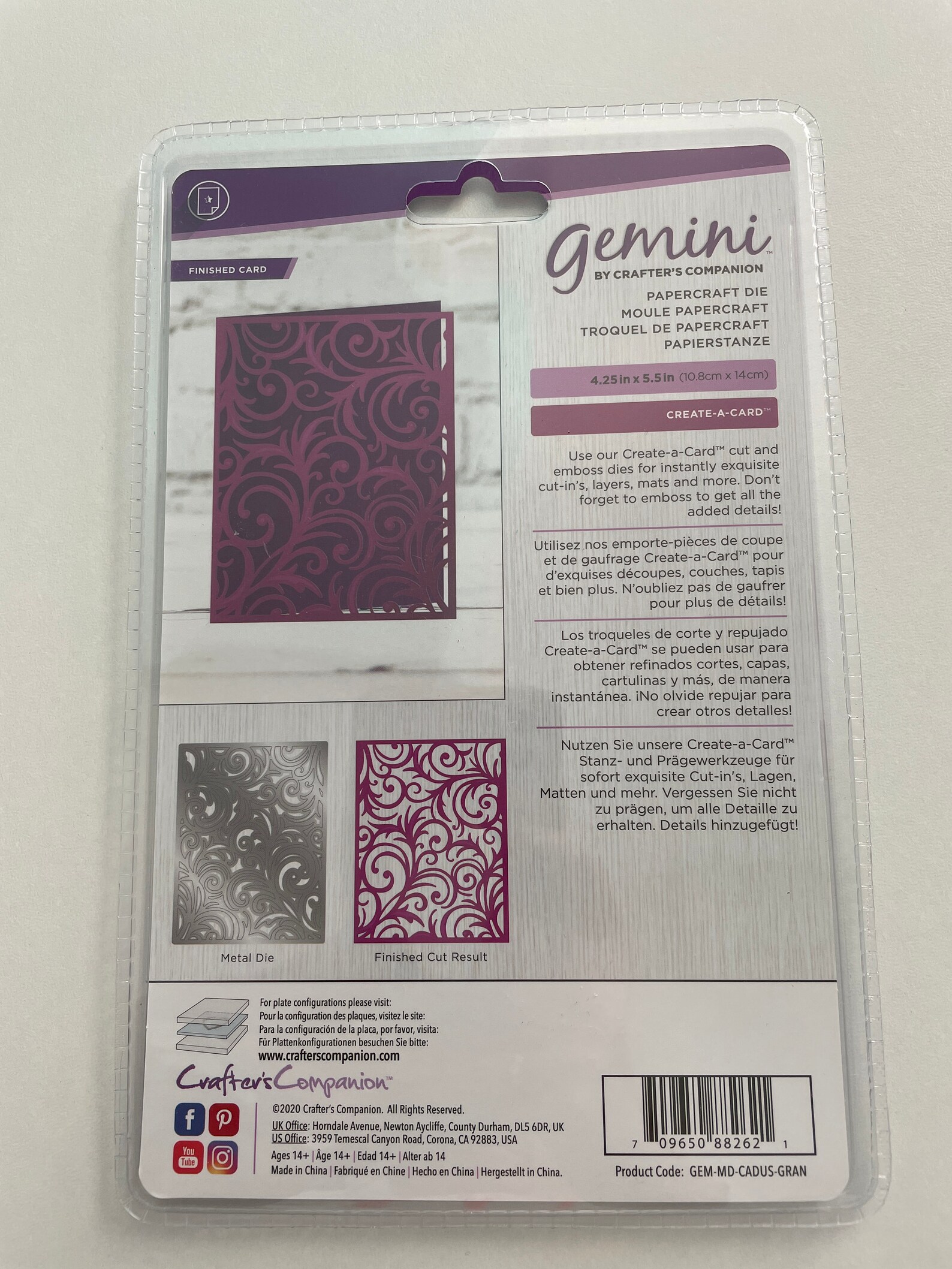 Gemini Grand Swirls Papercraft Metal Die - Etsy