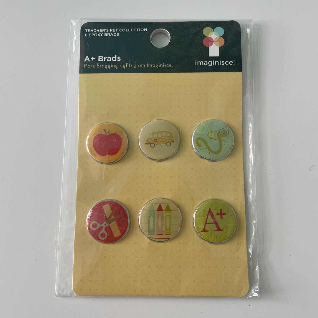 Imaginisce Teacher's Pet Collection School Brad Embellishments - Etsy