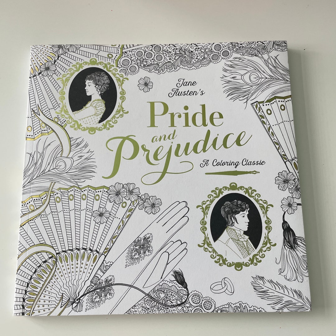 Jane Austen's Pride and Prejudice A Color Classic Coloring Book - Etsy