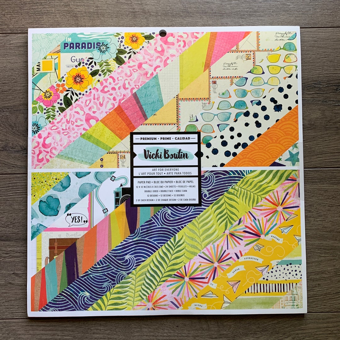 American Crafts - Vicki Boutin Art for Everyone Summer Travel 12 by 12 ...