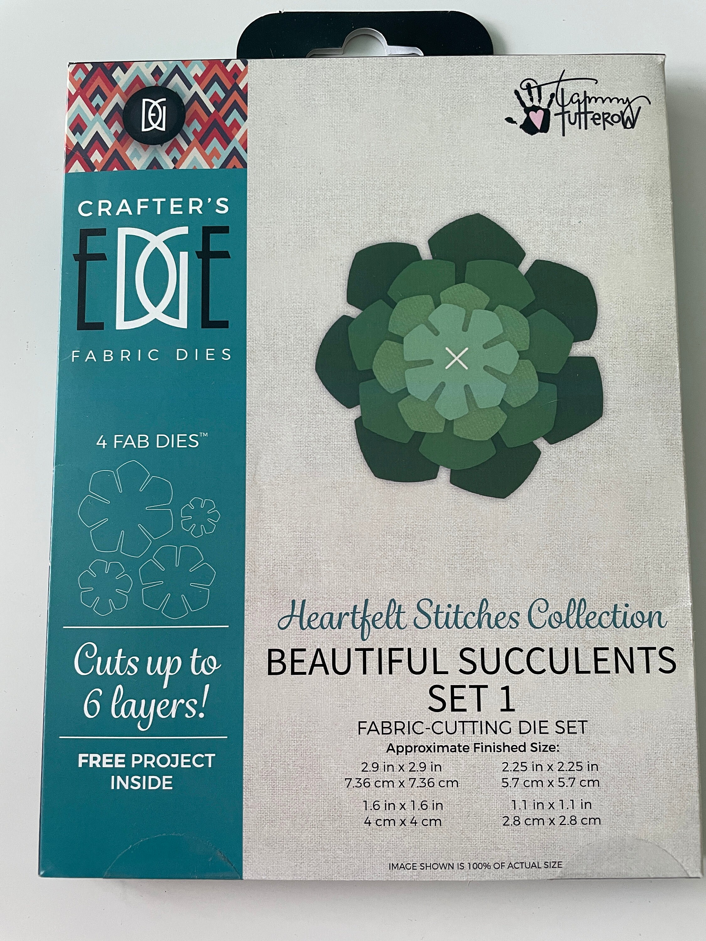 Crafter's Edge Heartfelt Stitches Collection - Beautiful Succulents ...