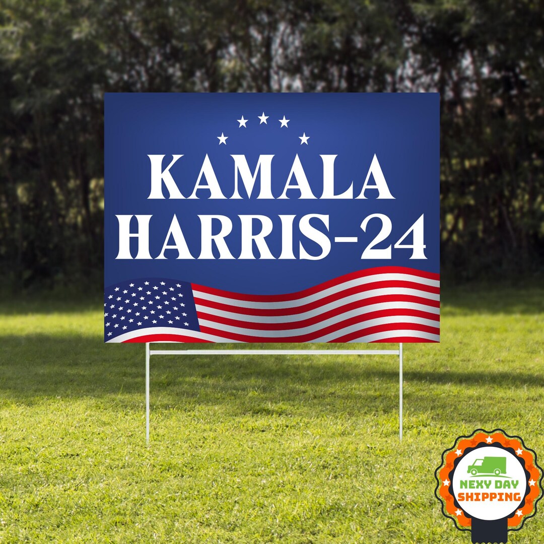 Kamala Harris 24 Yard Sign, Yard Decor, Kamala Harris Yard Sign, Kamala ...