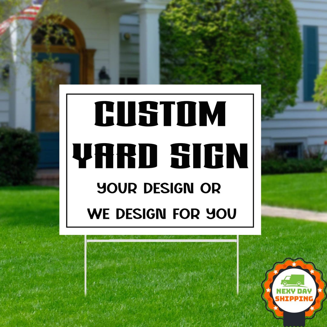 Custom Design Yard Sign, Personalized Yard Sign, Garden Decor, Lawn ...