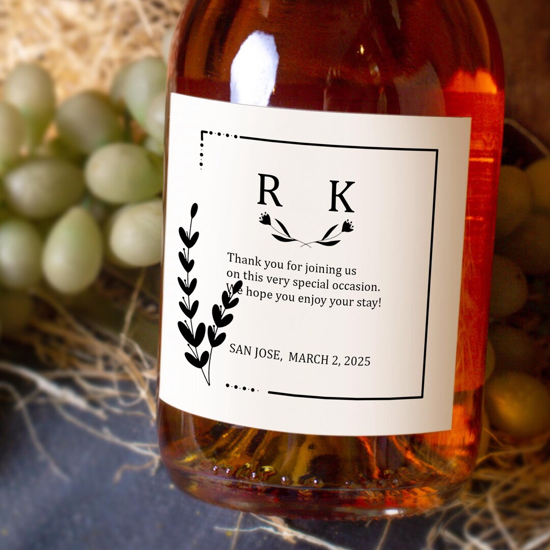 Custom Wedding Wine Label, Wine Label, Custom Wine, Wedding Wine Label ...