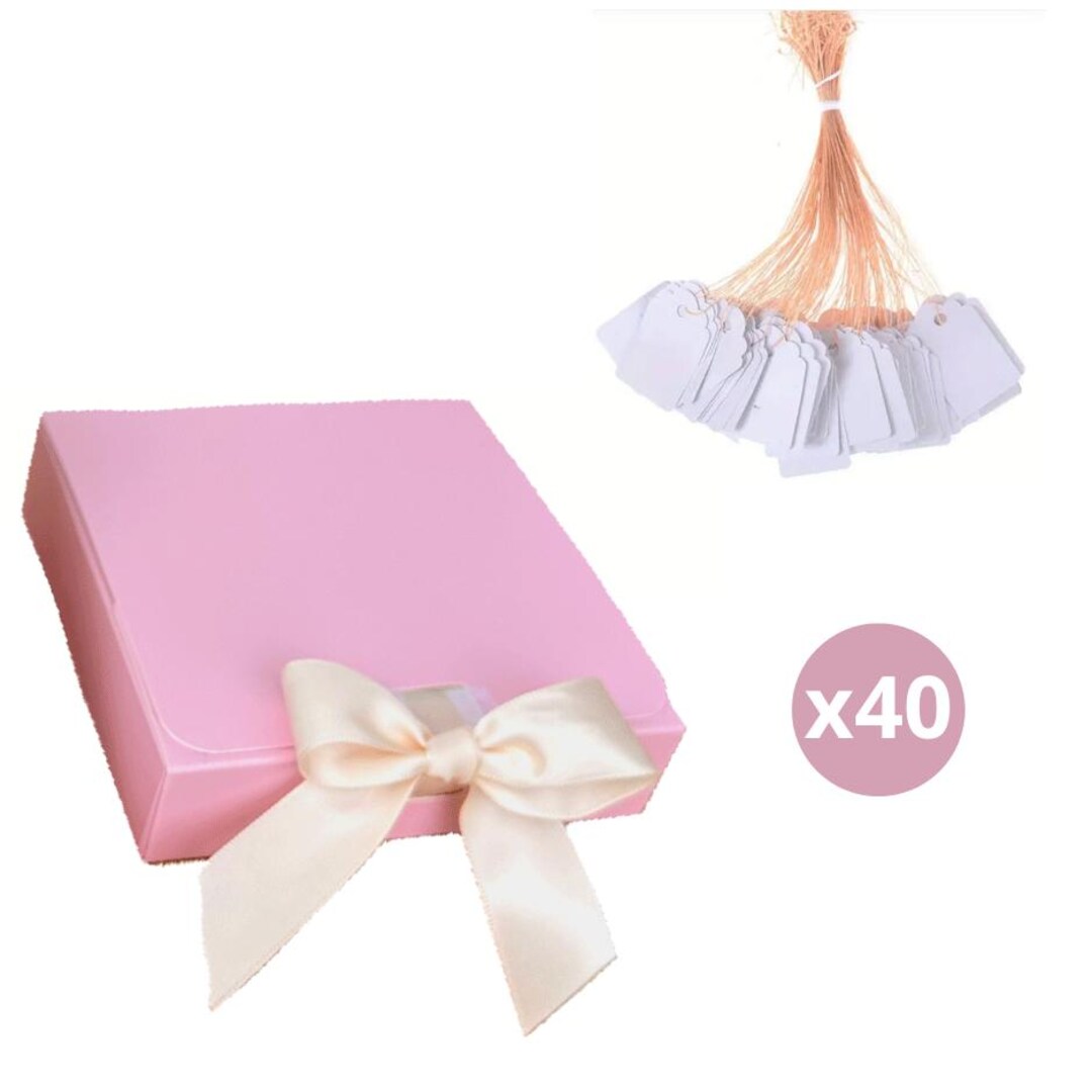 40pack Small Gift Box 4x4x1 Inch, Small Box for Jewelry, Candy Boxes ...