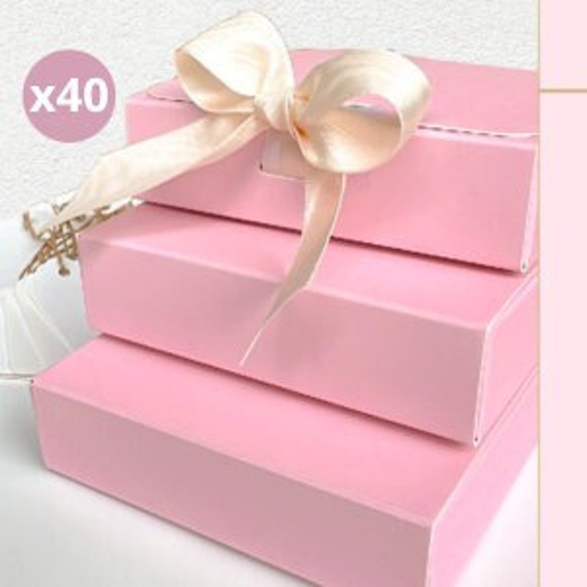 40pack Small Gift Box 4x4x1 Inch, Small Box for Jewelry, Candy Boxes ...