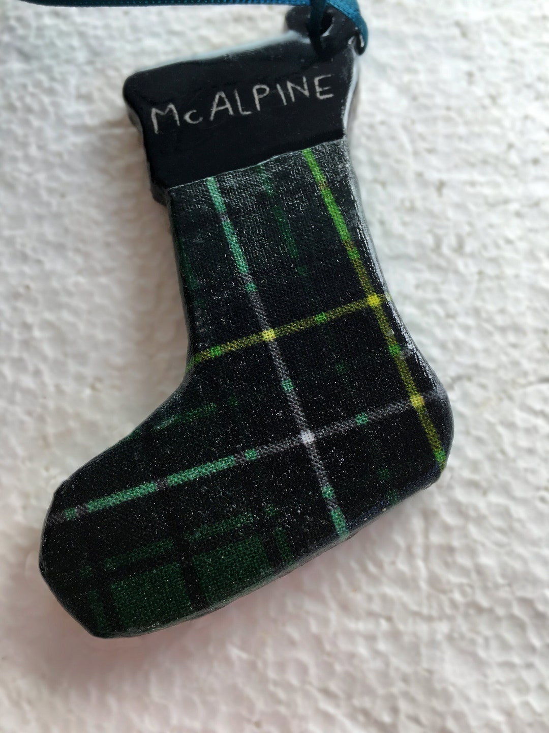 Mcalpine Scottish Tartan Stocking Ornament - Etsy
