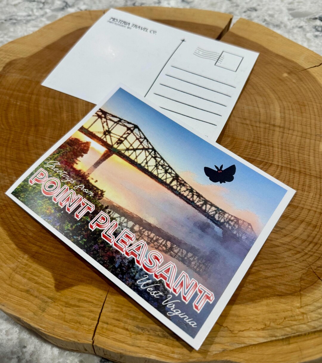Mothman |cryptid Double-sided Postcard/mini Print - Etsy