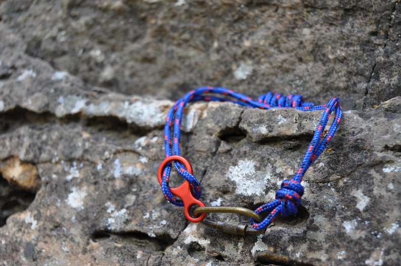 Blue Rope Rock Climbing Bracelet - Etsy