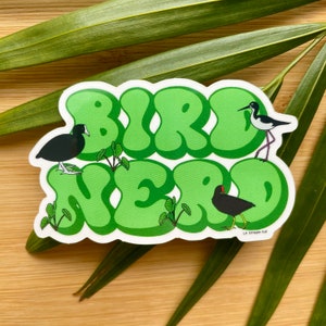 Native Bird Nerd Sticker Hawaii Sticker, Bird Sticker, Native Bird ...
