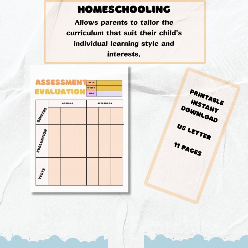 Editable Homeschool Planner Template,home Schooling Planner,kids Teens ...
