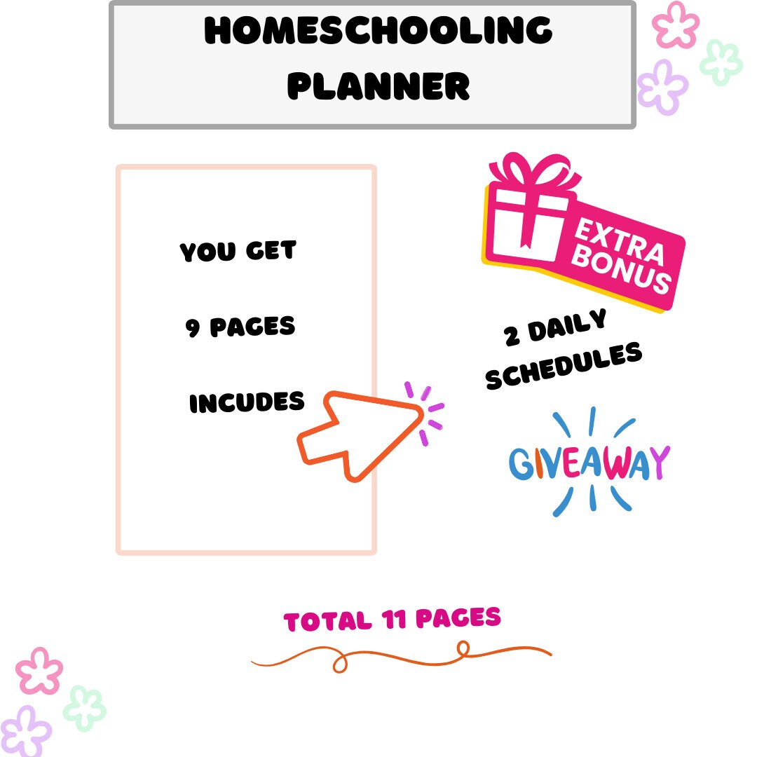Editable Homeschool Planner Template,home Schooling Planner,kids Teens ...