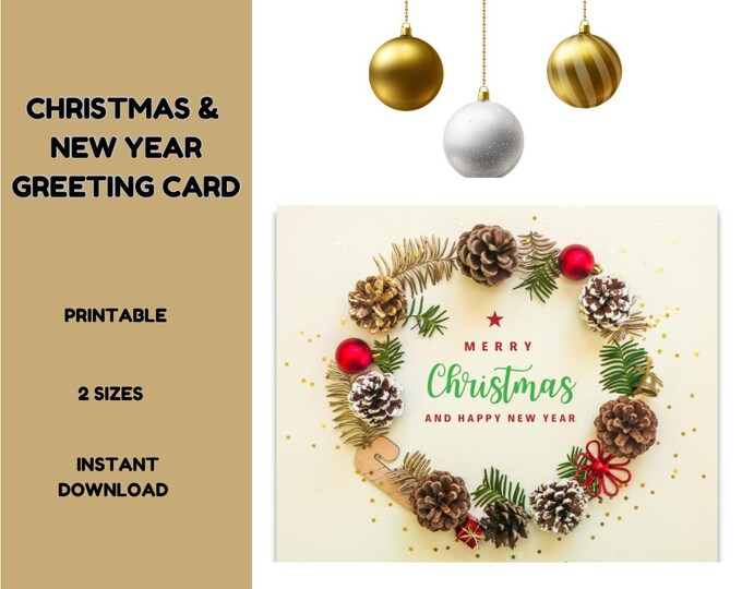 Funny Christmas Paper Card W/ Envelope 1 Card Merry Christmas Holiday ...