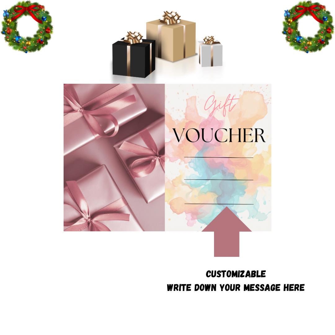 Modern Colorful Printable Gift Card, Customizable Digital Gift ...